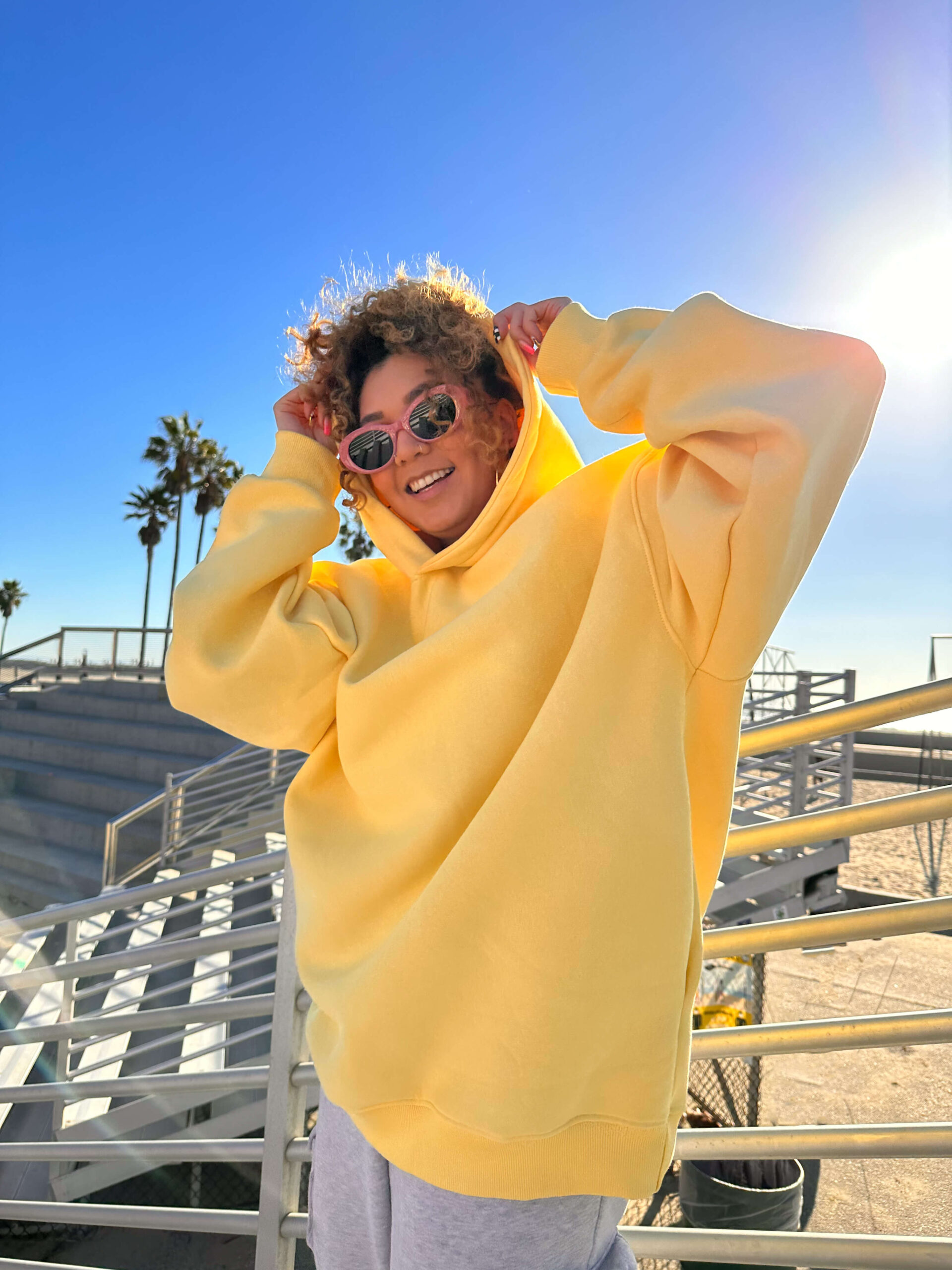 Yellow Hoodie Duotone